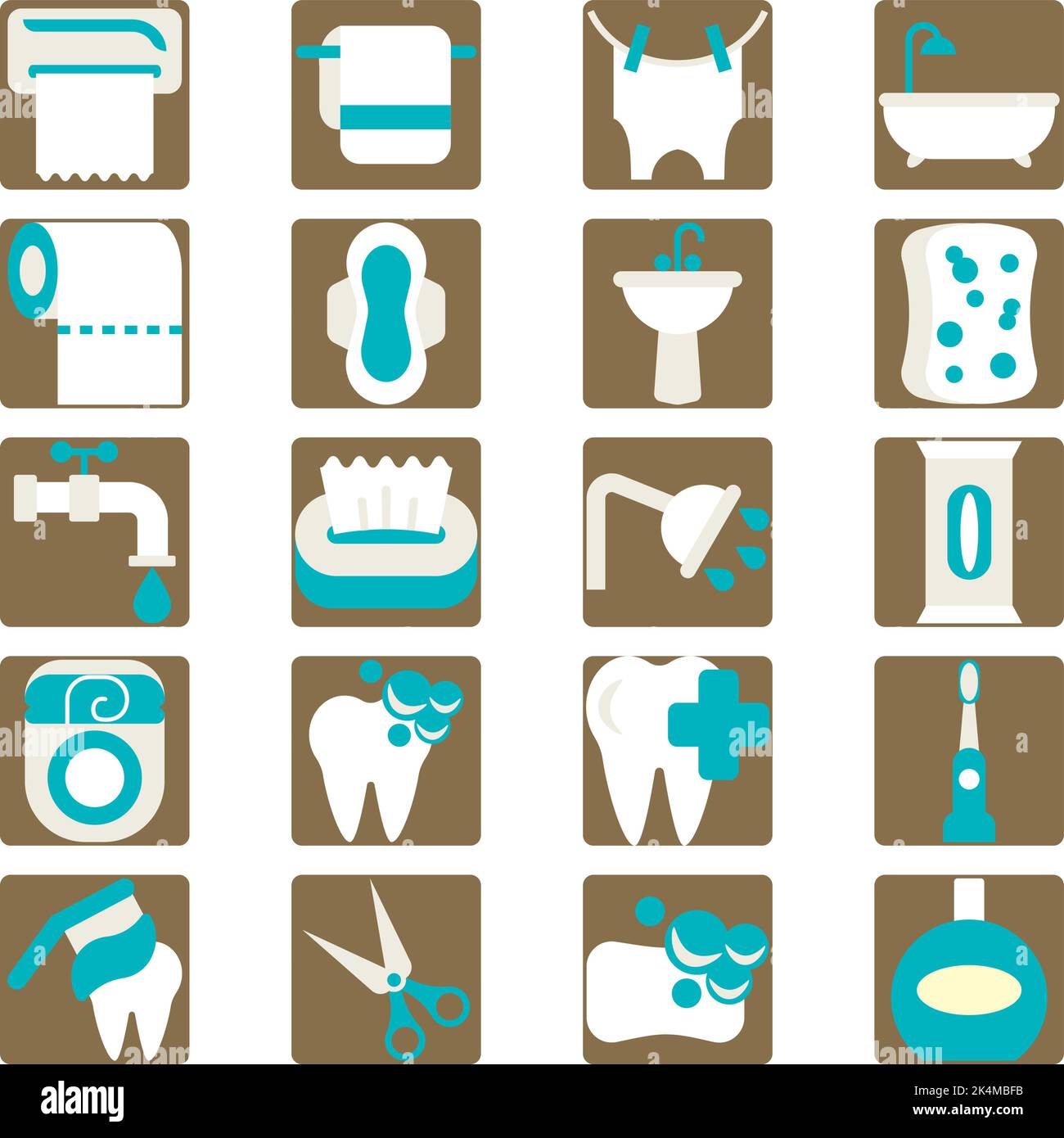 Basic hygiene, illustration, vector on a white background Stock Vector ...