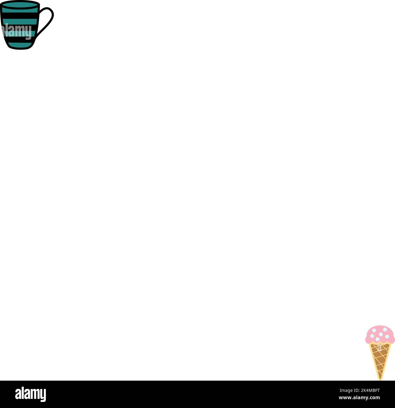Vertical Ice Cream Border