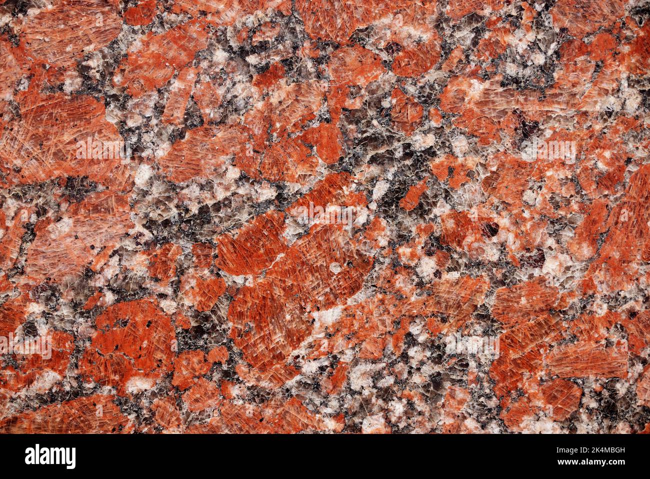 Red granite tile texture close up. Nature granite texture background ...