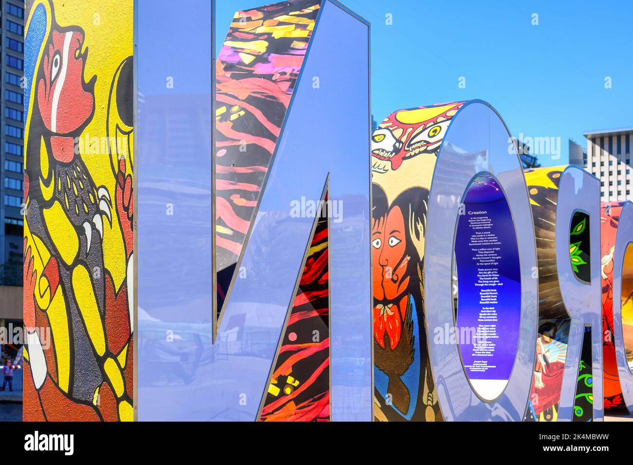 Toronto 3D sign gets a new art cover named "Pattern for the People" by ...