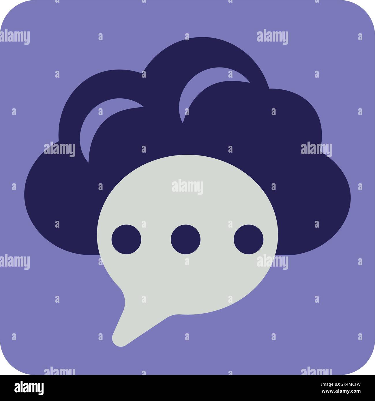 Abstract chat cloud logo Stock Vector Images - Alamy