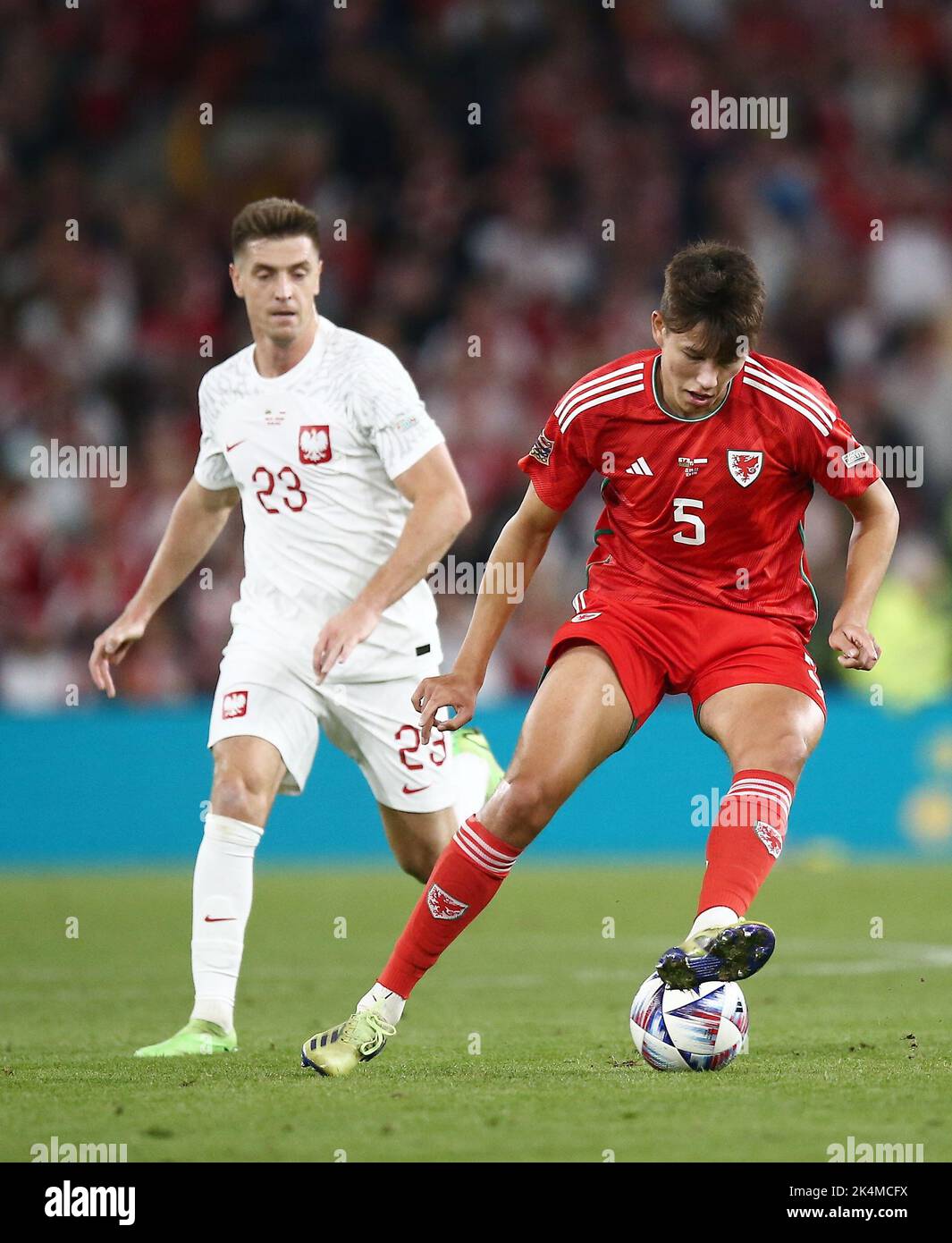 Cardiff, United Kingdom. 25th September, 2022. Rubin Colwill of Wales ...