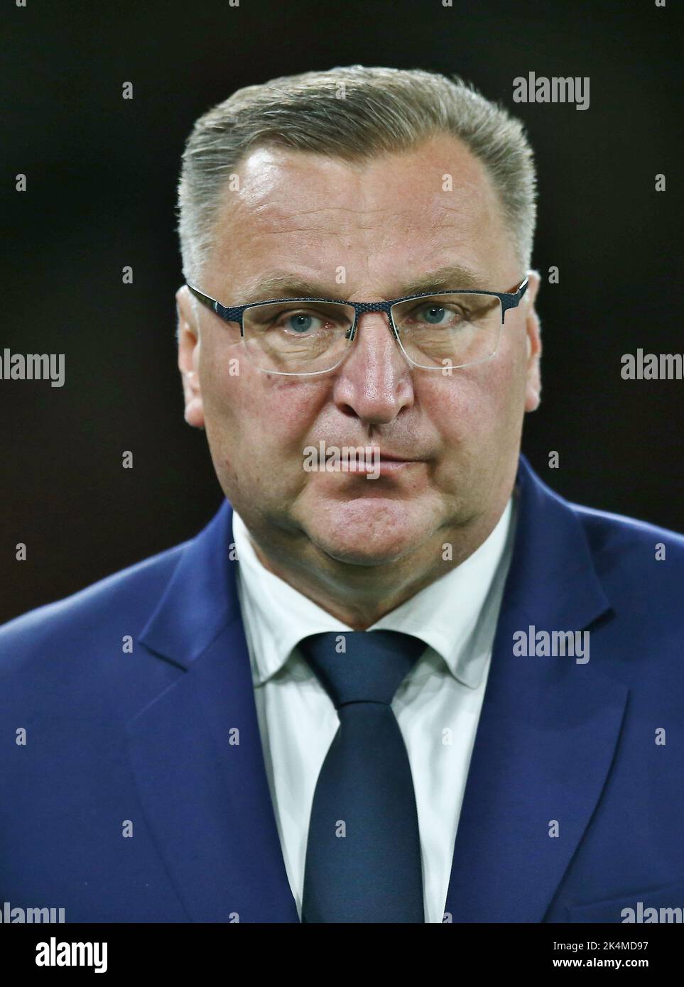 Cardiff, United Kingdom. 25th September, 2022. Head coach of Poland ...