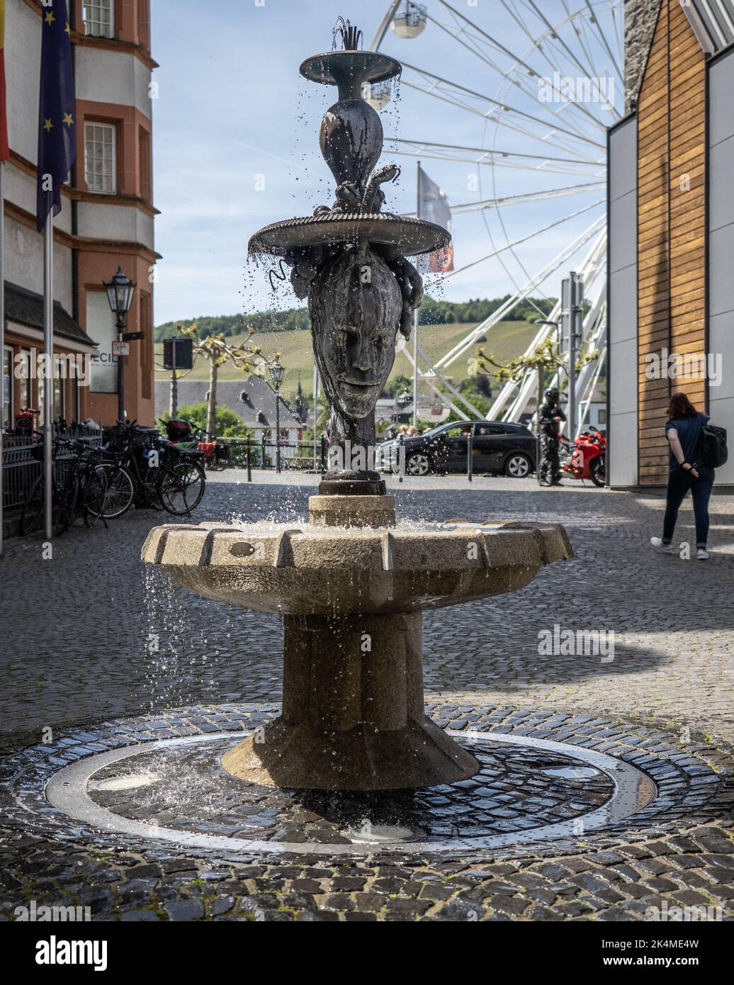 Ornate fountain in the street in Bernkastel, Germany Stock Photo - Alamy
