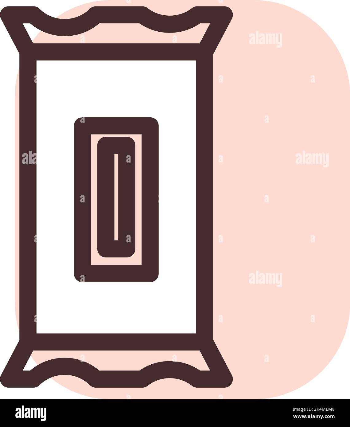 Wet tissues, illustration, vector on a white background Stock Vector ...
