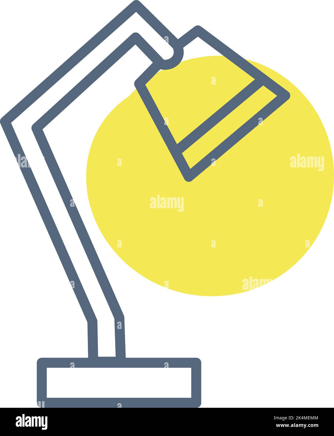 Study lamp, illustration, vector on a white background Stock Vector ...