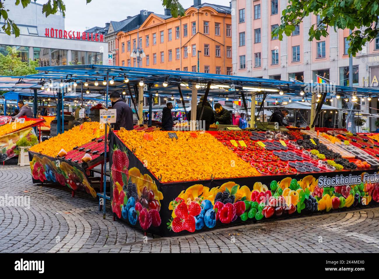 Market, Hötorget, Stockholm, Sweden Stock Photo - Alamy