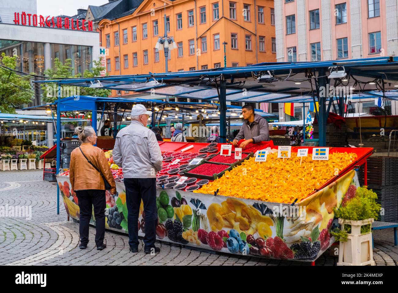 Market, Hötorget, Stockholm, Sweden Stock Photo - Alamy