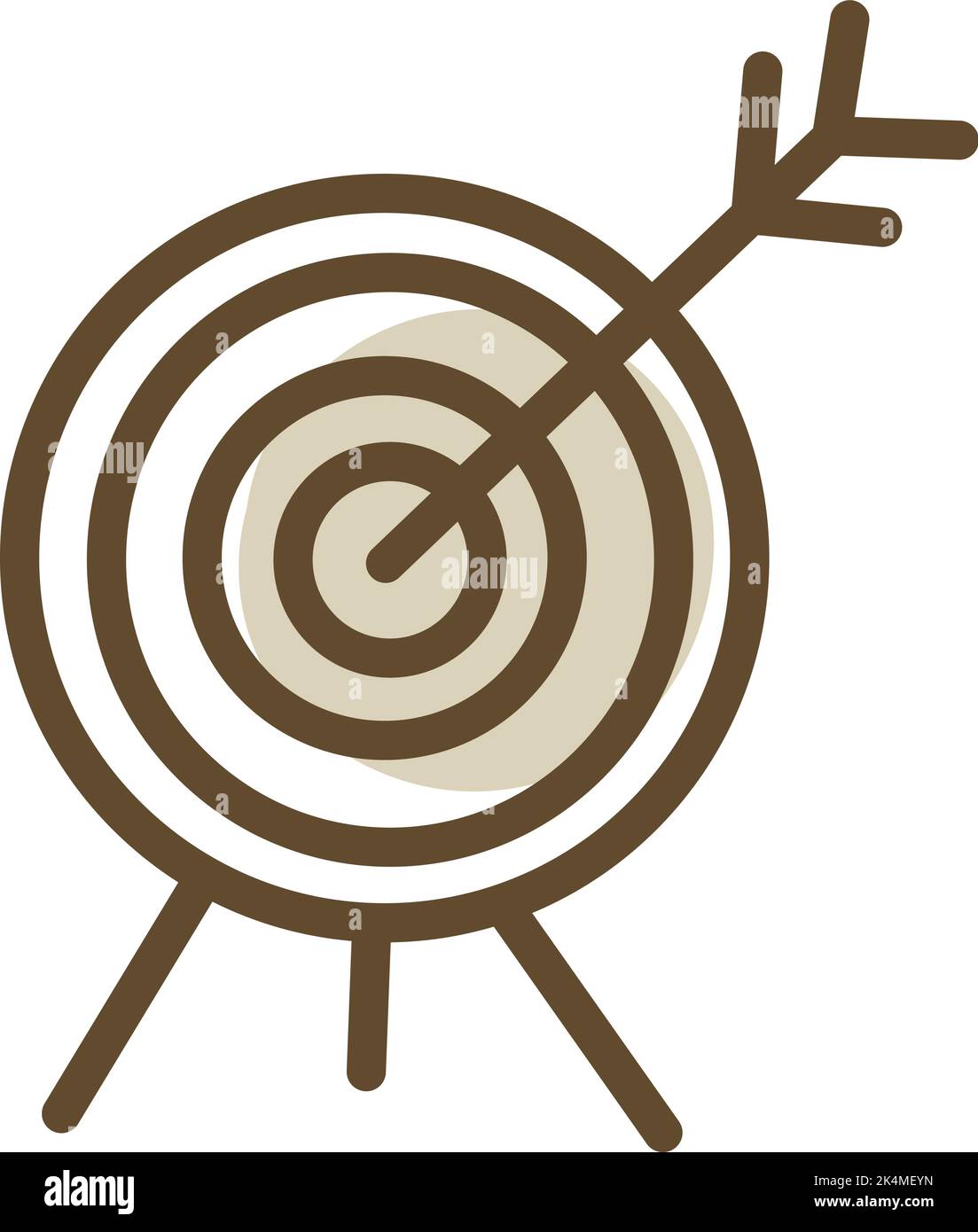 Medieval target shoot, illustration, vector on a white background Stock ...