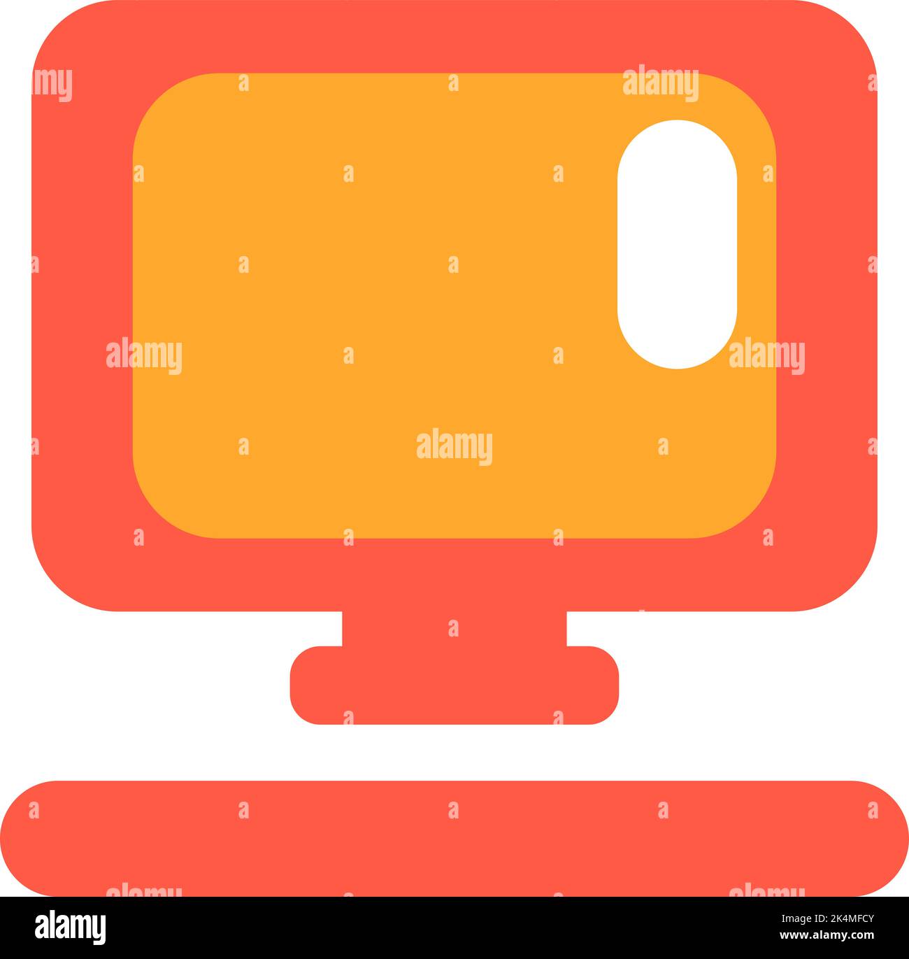 Logistics computer, illustration, vector on a white background Stock ...