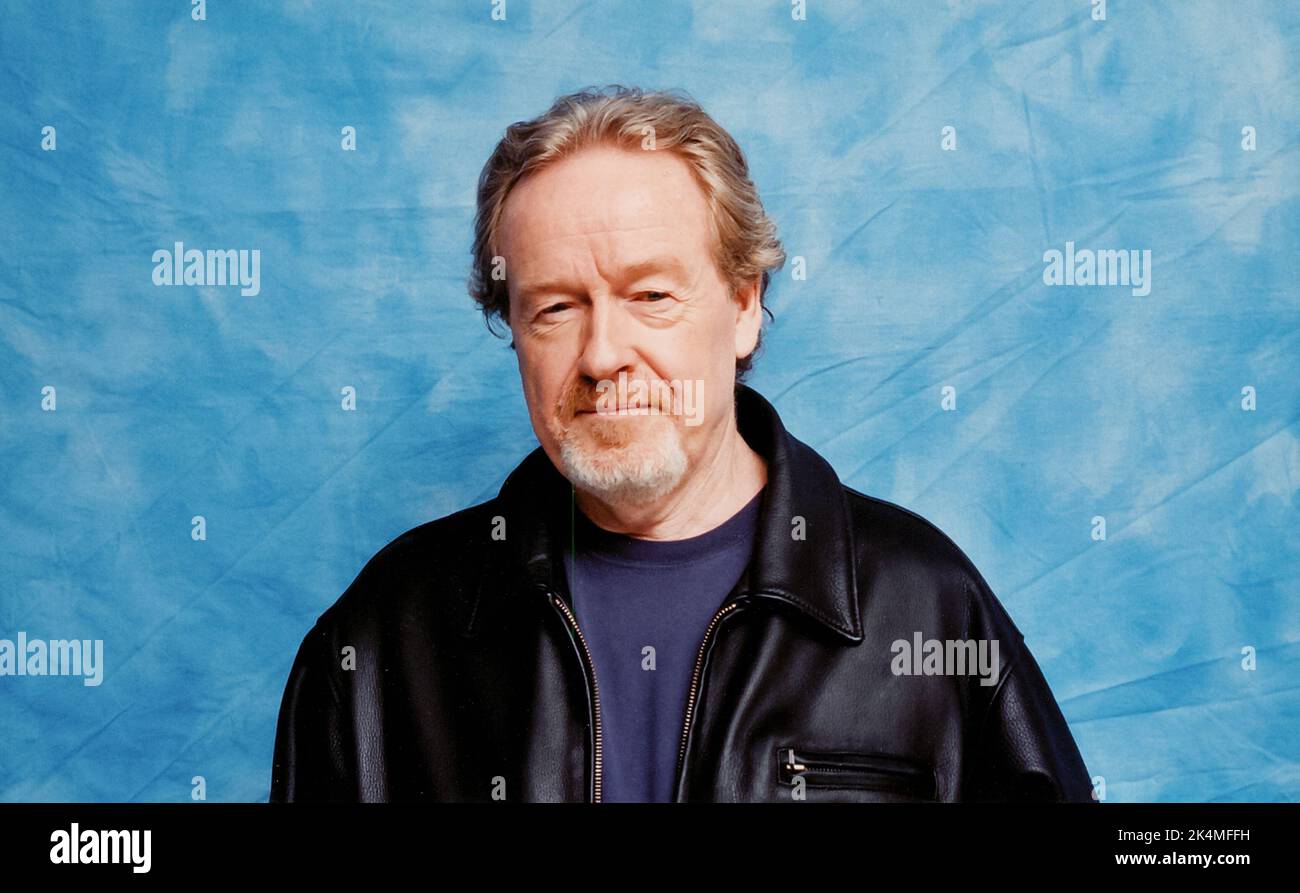 Retro celebrity portraits - Ridley Scott, circa 2005. For Editorial Use ...