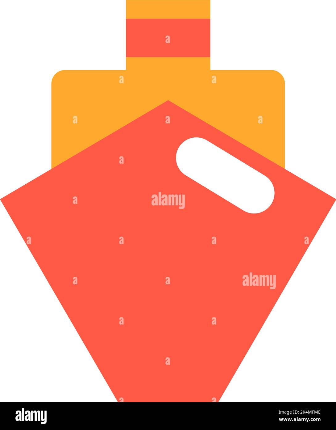 Logistics red ship, illustration, vector on a white background Stock ...