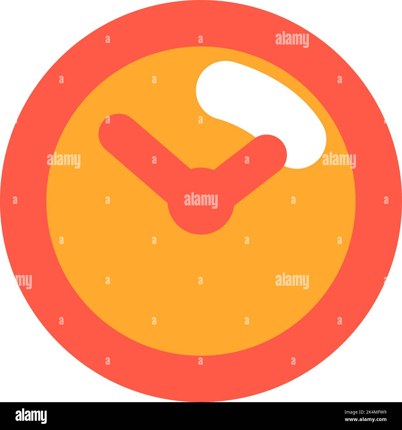 Logistics clock, illustration, vector on a white background Stock ...