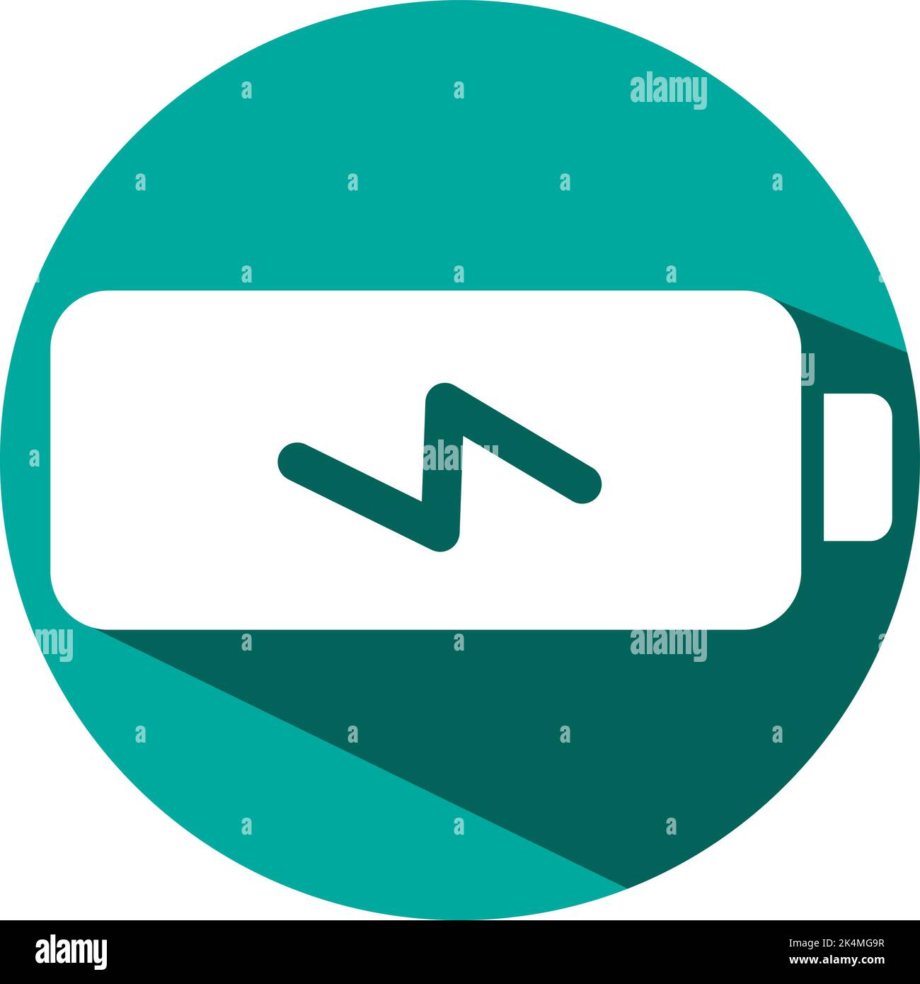 Battery charging, illustration, vector on a white background Stock ...