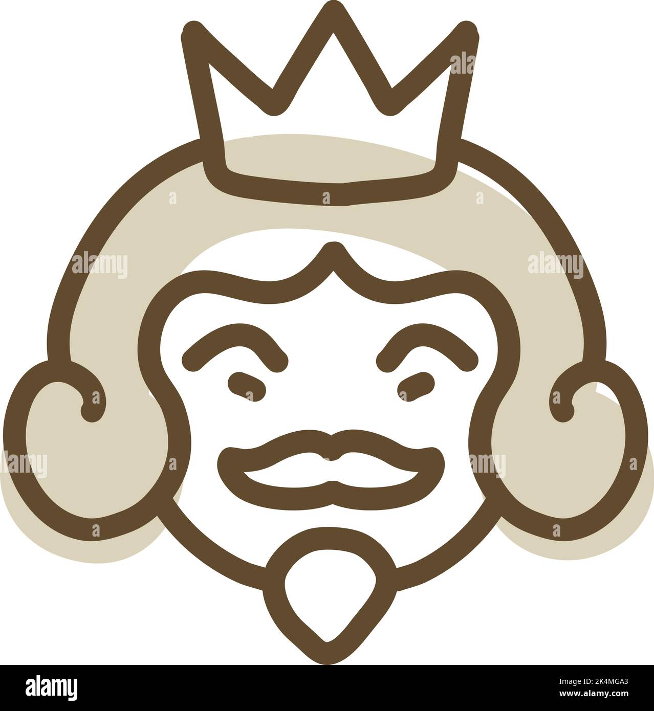 Coronation of a medieval king Cut Out Stock Images & Pictures - Alamy