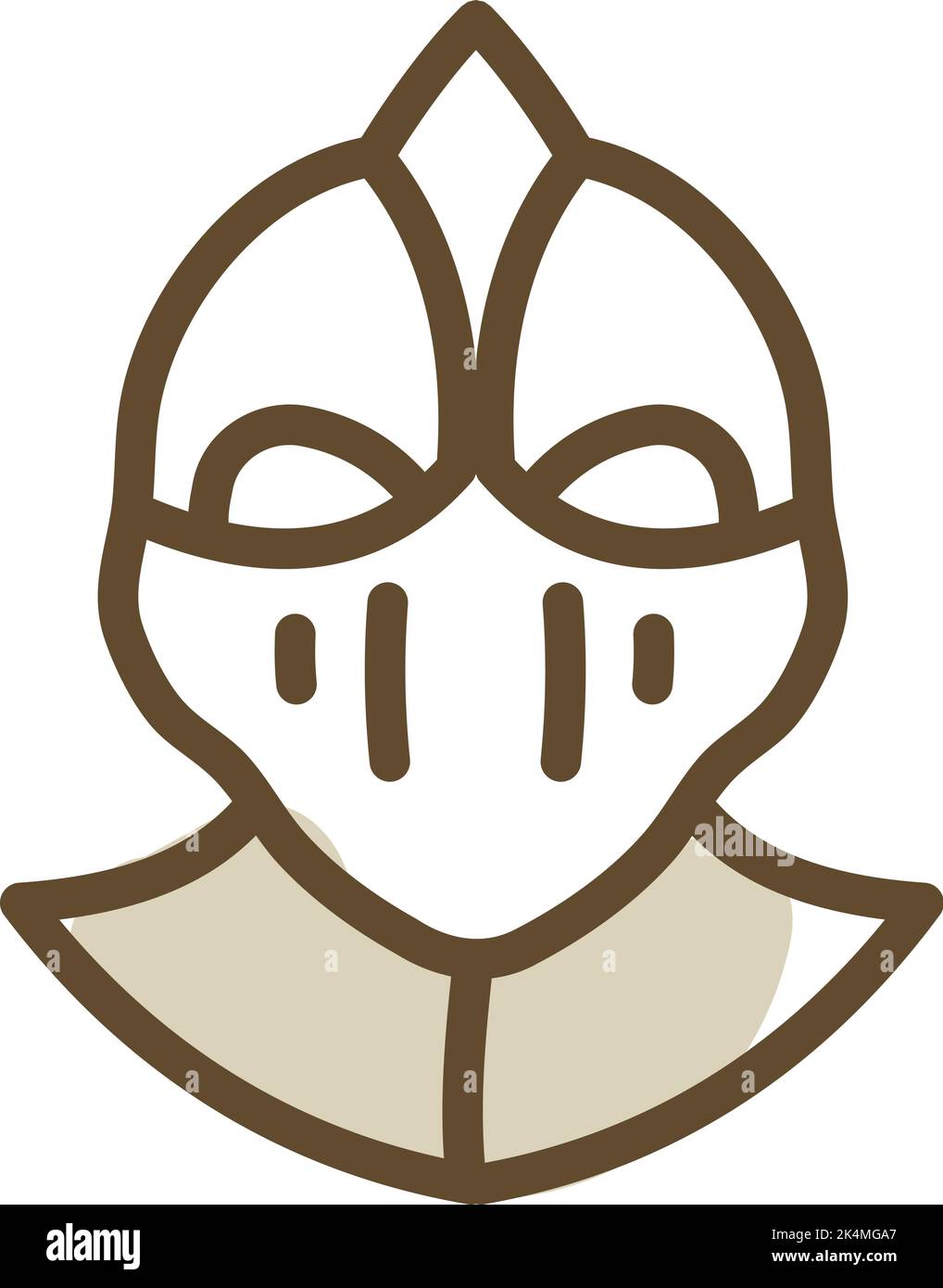 Medieval knight, illustration, vector on a white background Stock ...