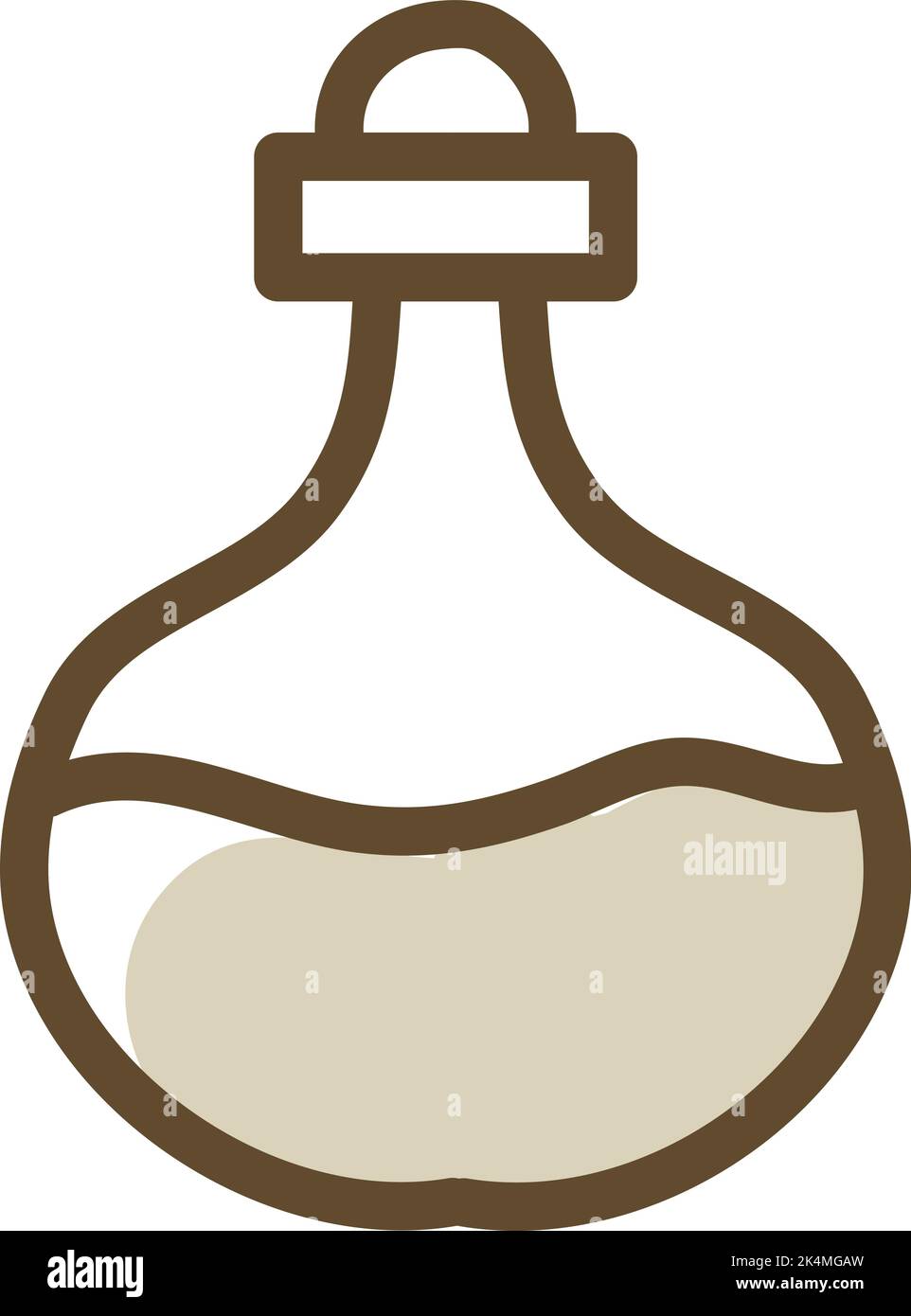 Medieval magic potion, illustration, vector on a white background Stock ...