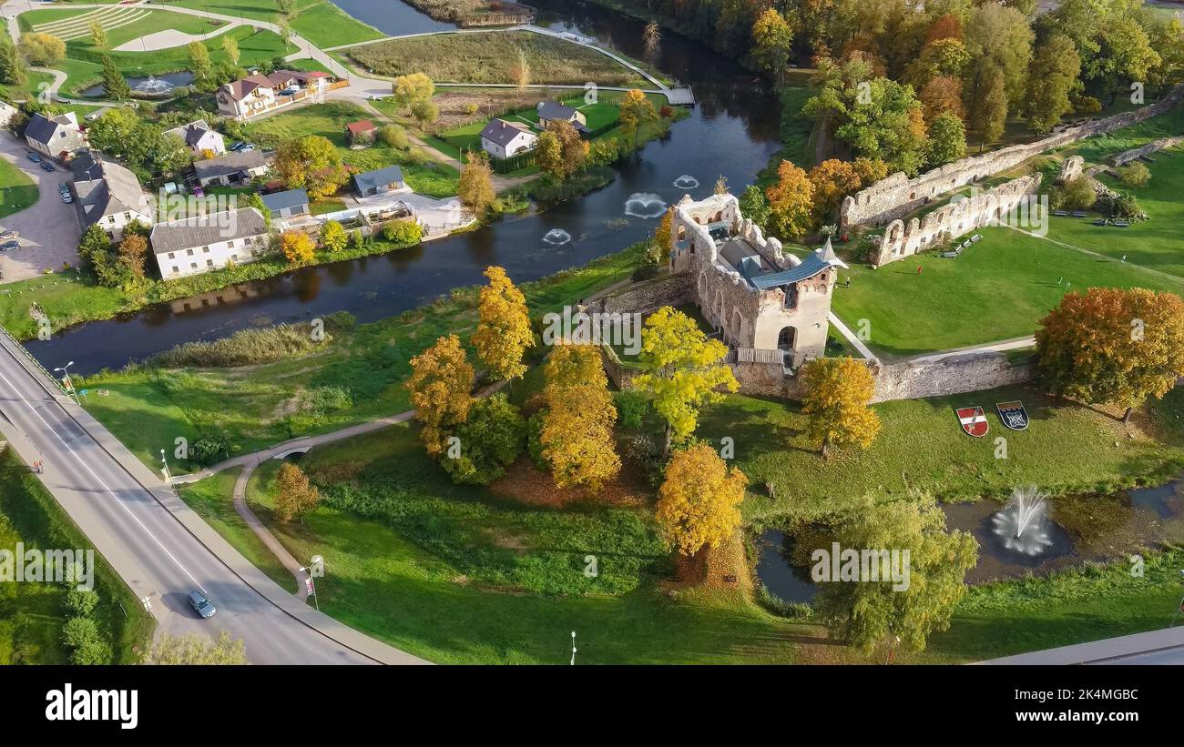 Ruins dobele medieval castle hi-res stock photography and images - Alamy
