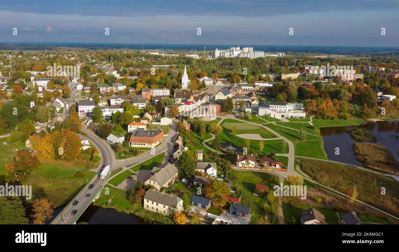Ruins of an Ancient Medieval Castle Dobele Latvia, Aerial Top View ...