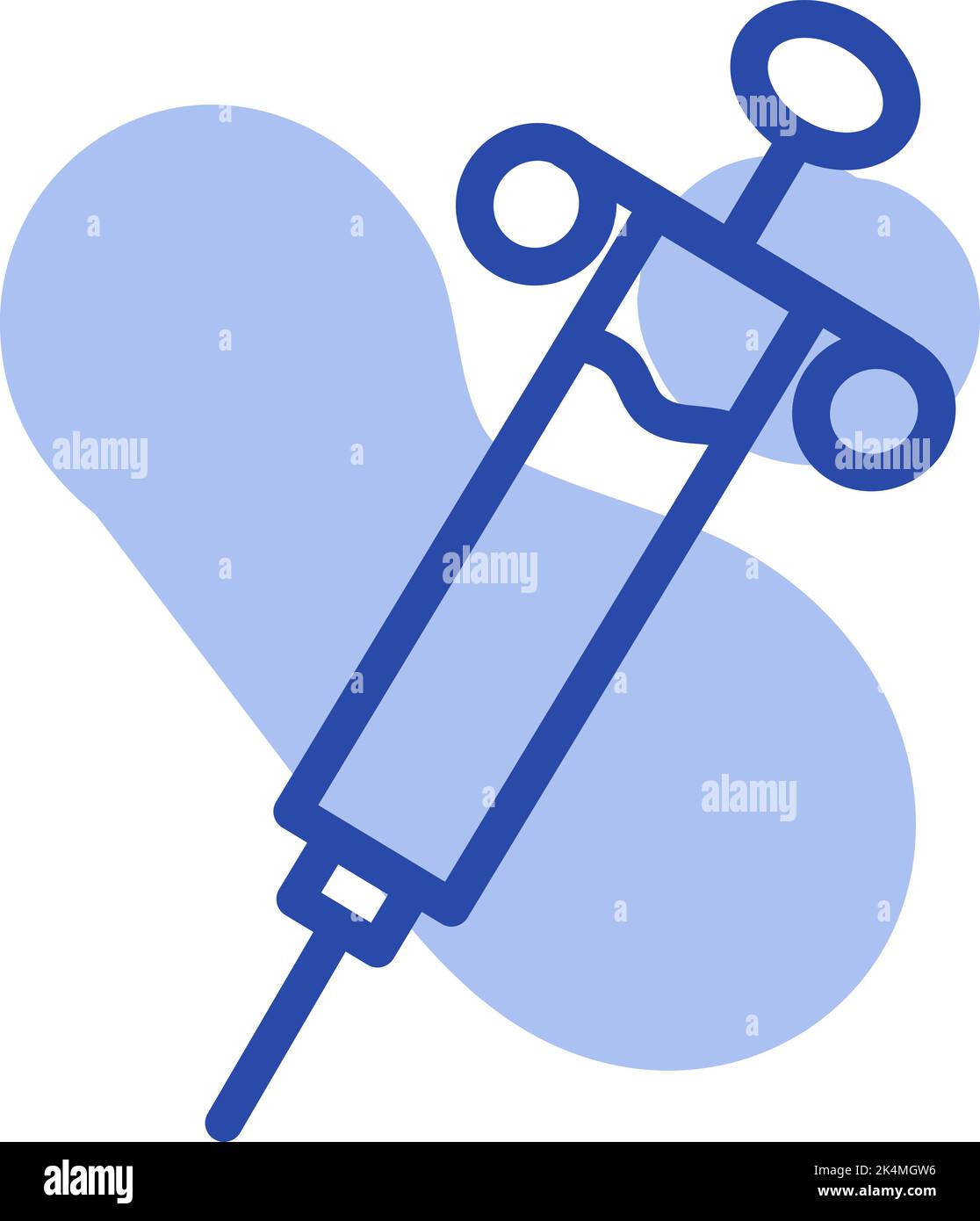 Medical syringe, illustration, vector on a white background Stock ...