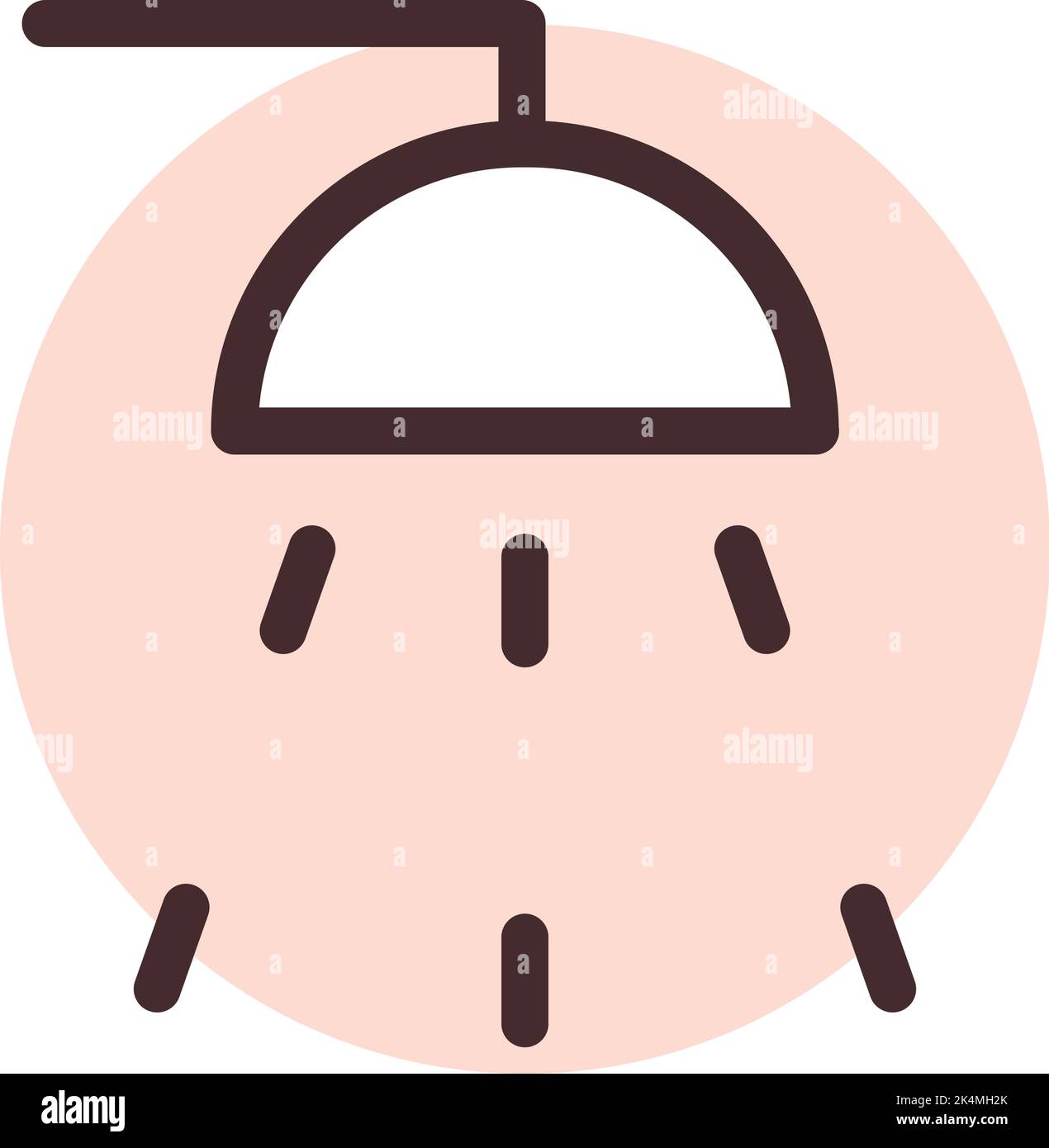 Hot shower, illustration, vector on a white background Stock Vector ...