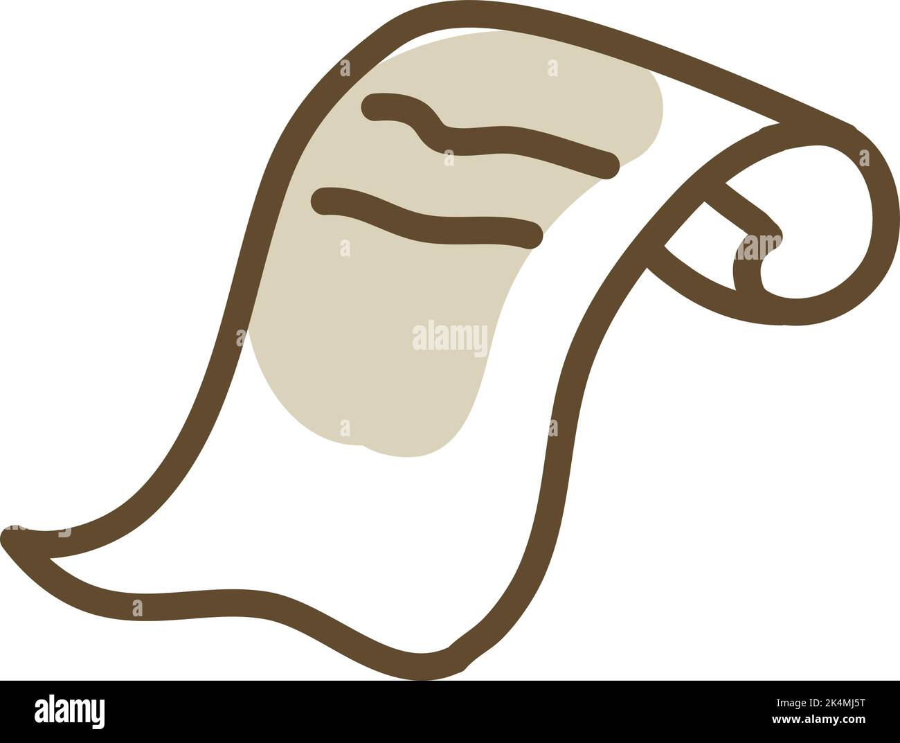 Medieval kingdom message, illustration, vector on a white background ...