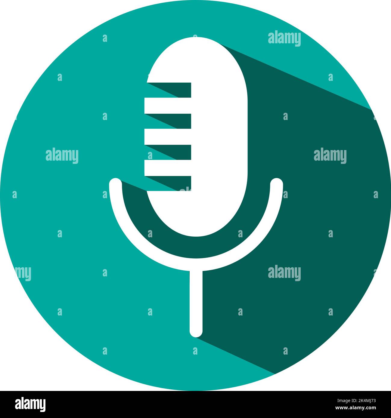 Radio microphone icon outline hi-res stock photography and images - Alamy