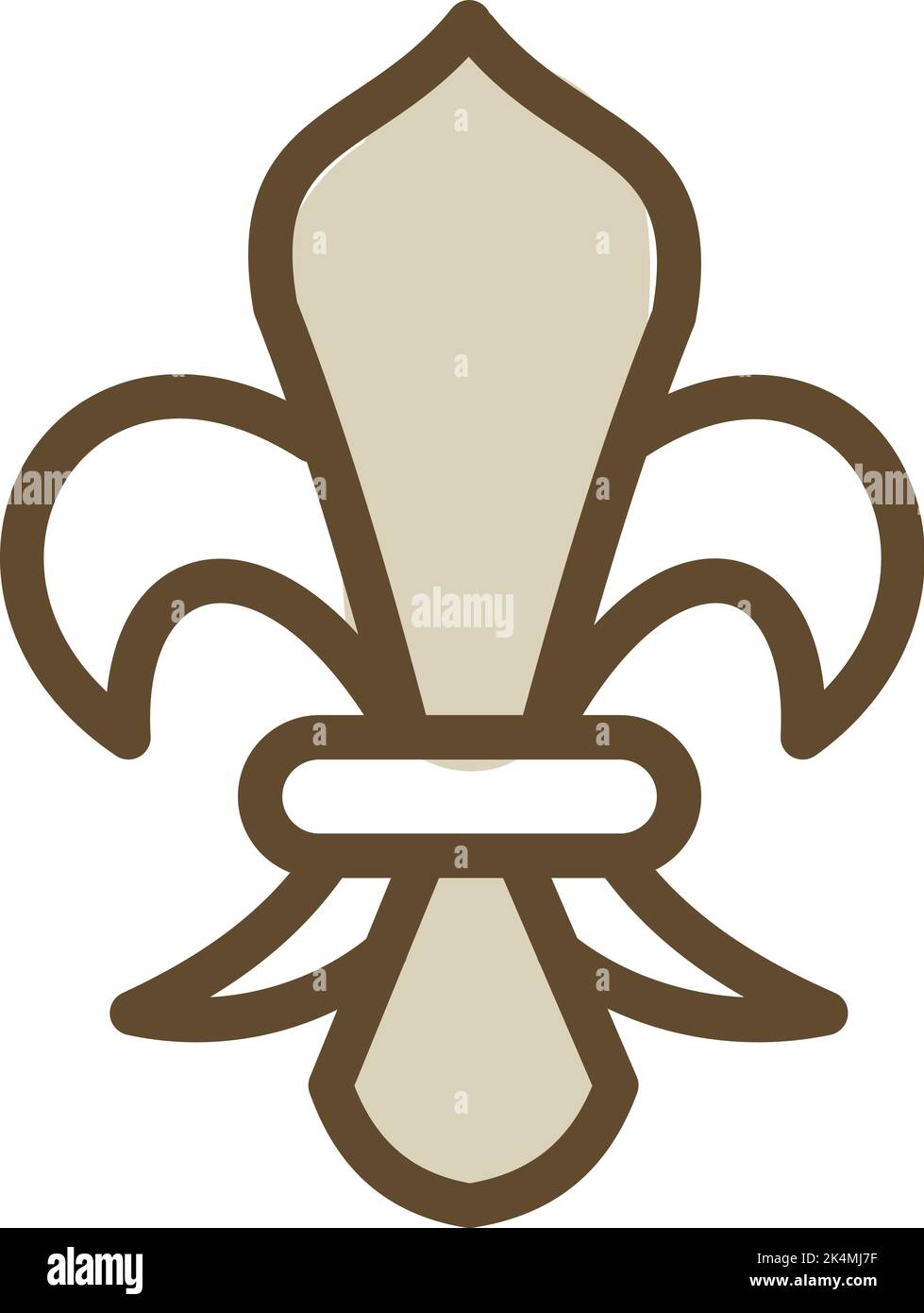 Medieval kingdom sign, illustration, vector on a white background Stock ...