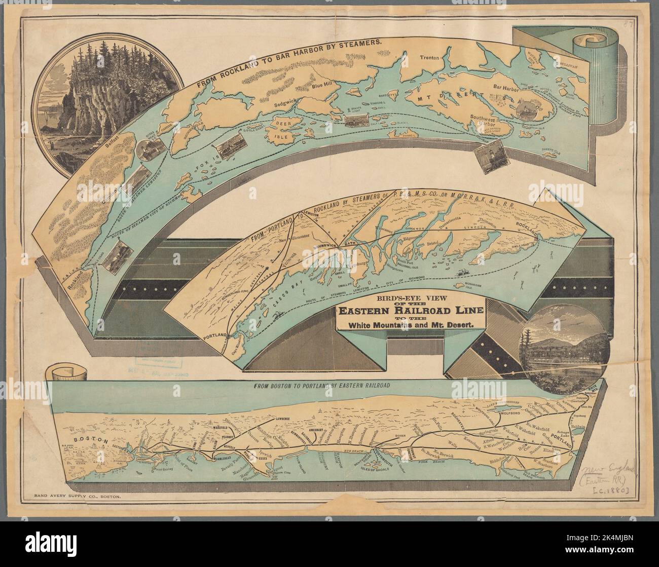 Map of the eastern usa hi-res stock photography and images - Alamy
