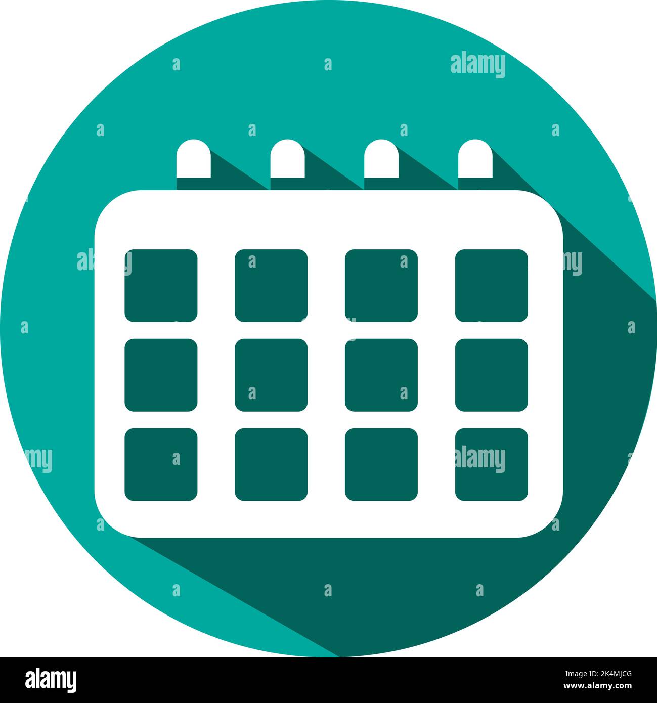 Mobile calender, illustration, vector on a white background Stock ...