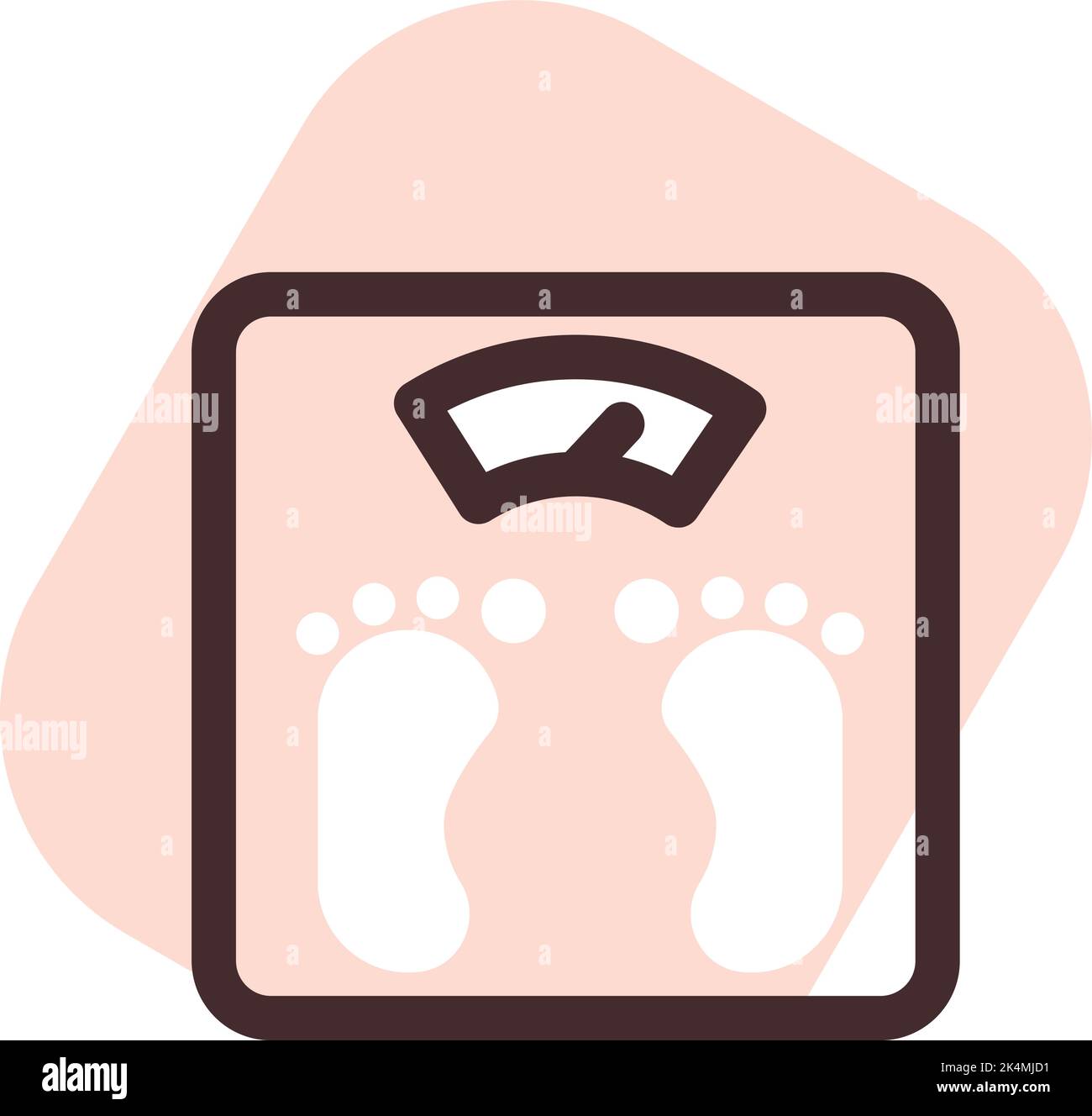 Weight scale, illustration, vector on a white background Stock Vector ...