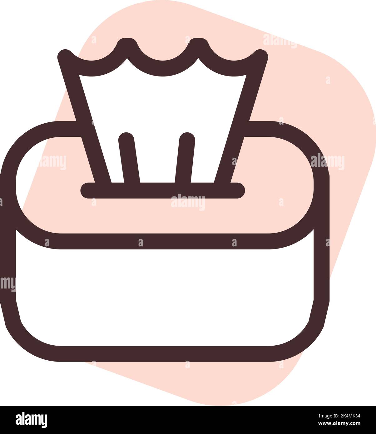 Tissue box, illustration, vector on a white background Stock Vector ...