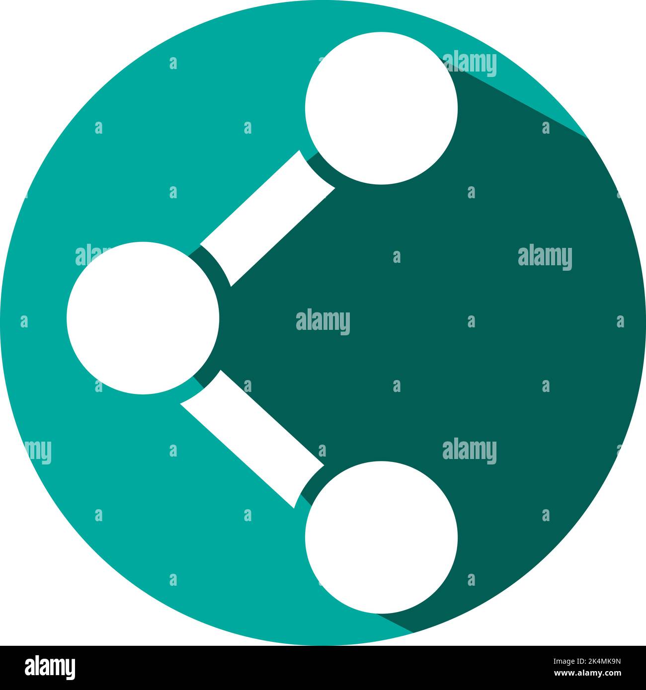 Share outline white flat hi-res stock photography and images - Alamy