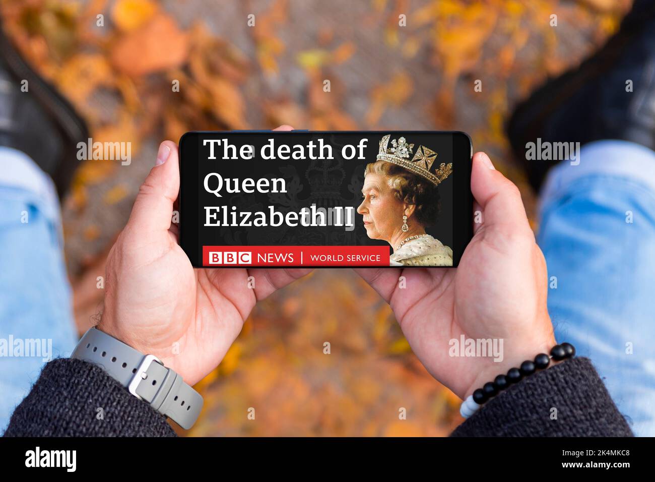 Belgrade, Serbia - October 03, 2022: Death of Queen Elizabeth II ...