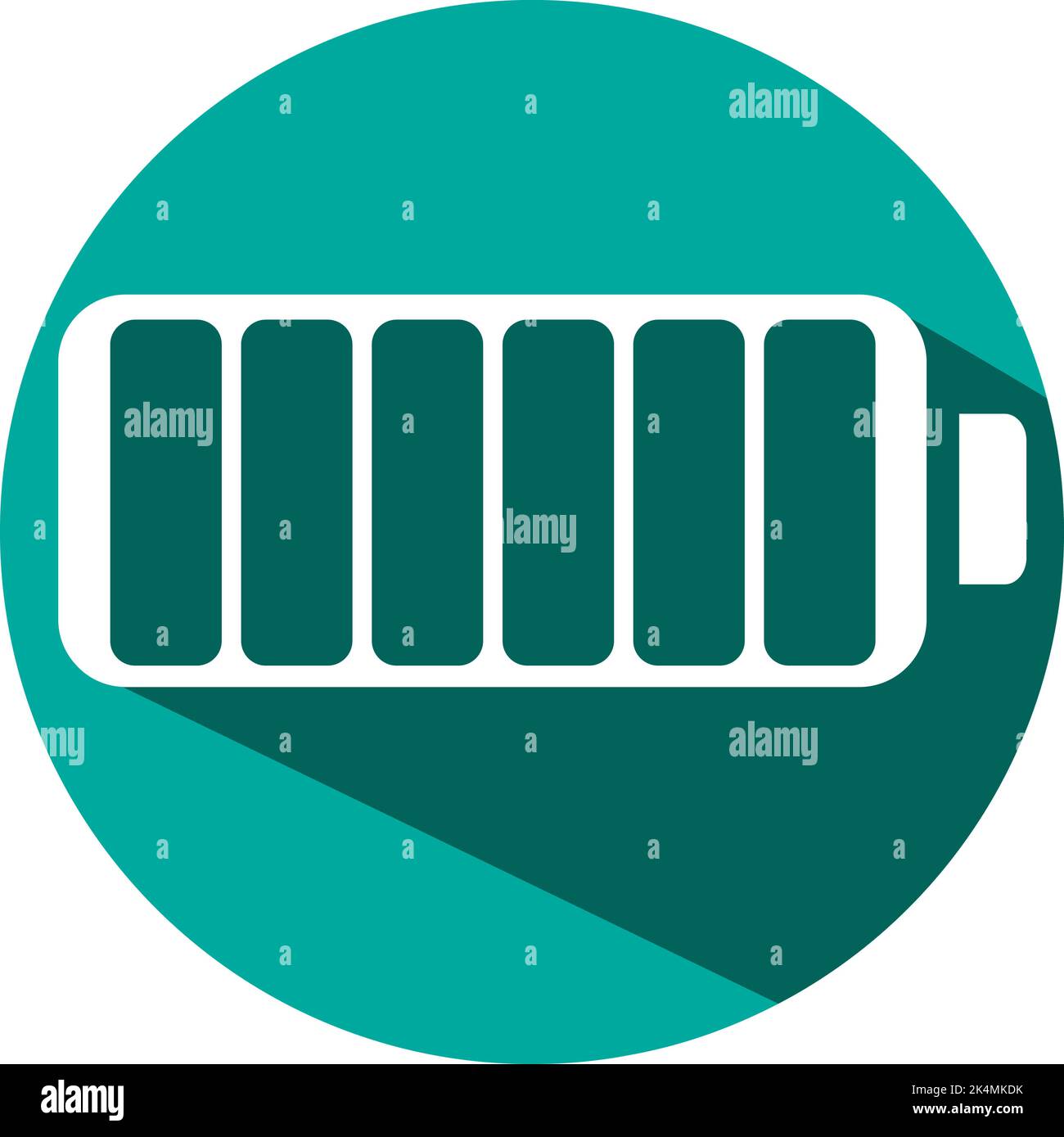 Battery charged, illustration, vector on a white background Stock ...