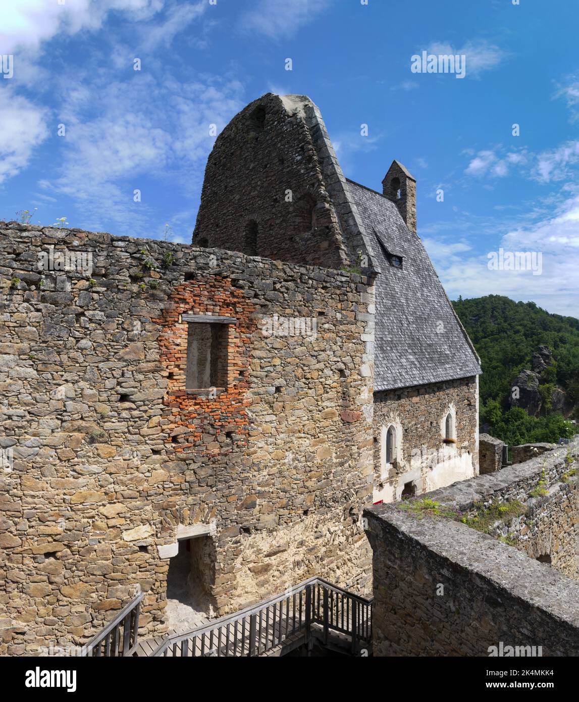 Ruins of the Aggstein Castle in Austria Stock Photo - Alamy