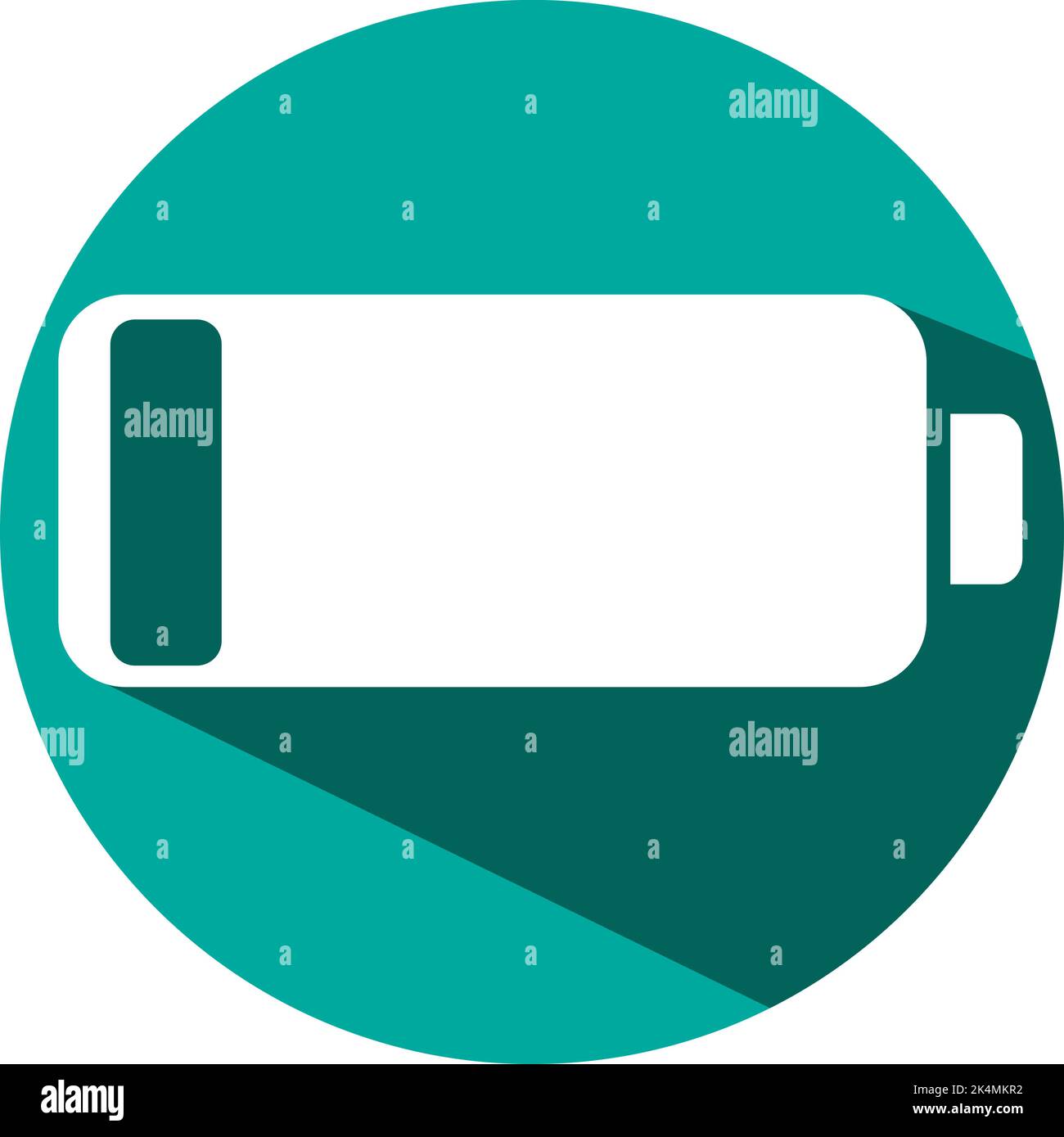 Empty battery, illustration, vector on a white background Stock Vector ...