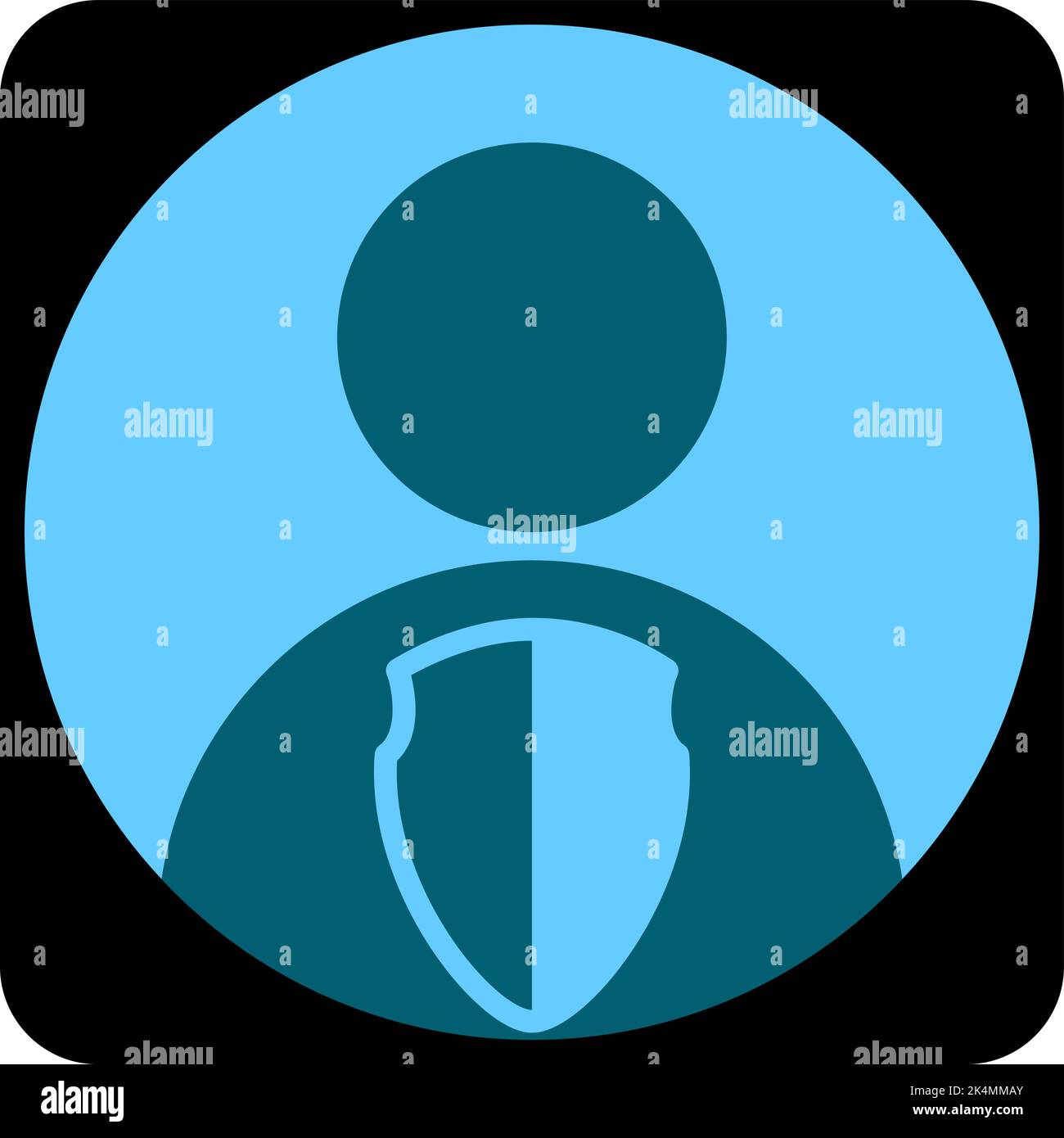 Security logo profile person Cut Out Stock Images & Pictures - Alamy