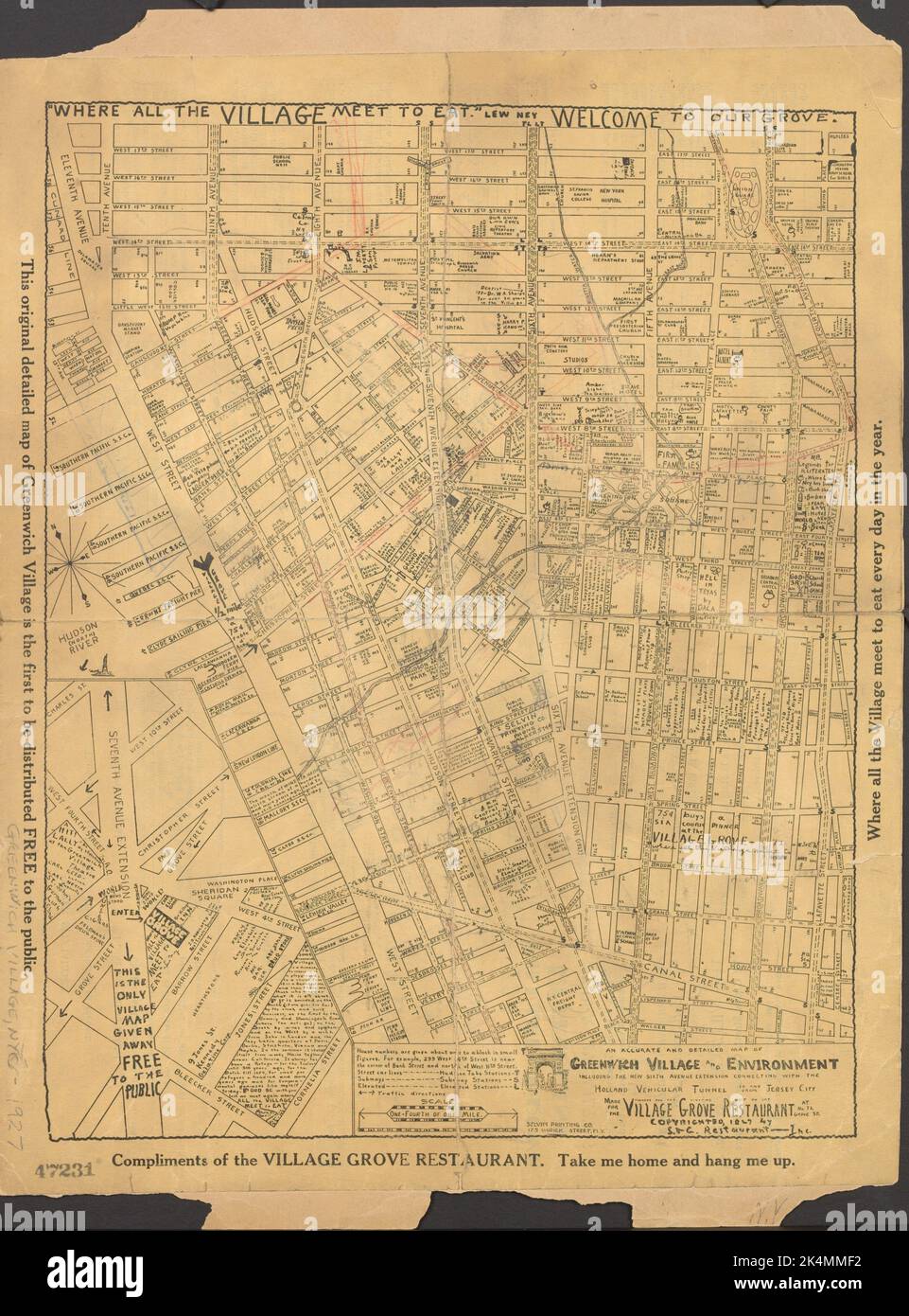 Walking Map Of Greenwich Village