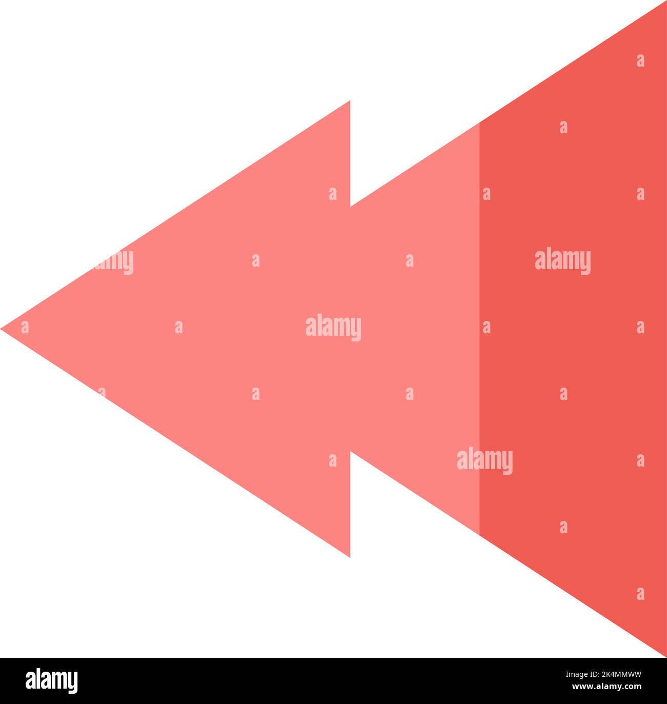 Rewind music, illustration, vector on a white background Stock Vector ...