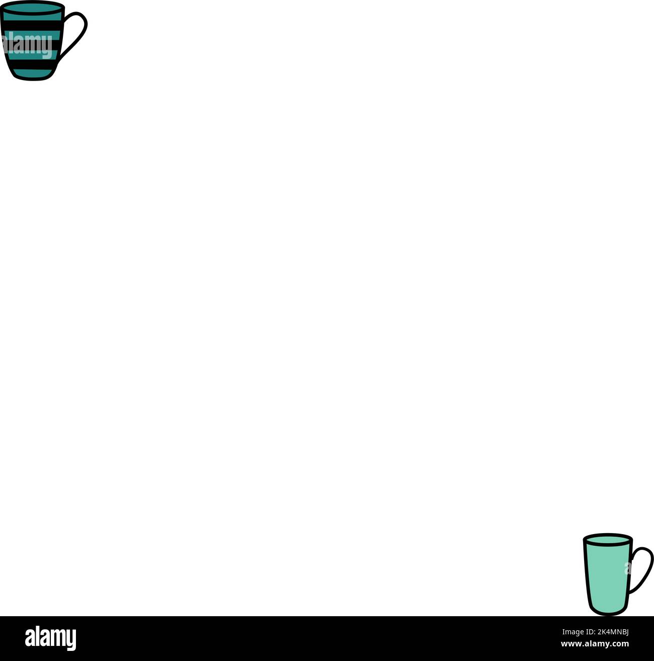 Green cup, illustration, vector on a white background Stock Vector ...