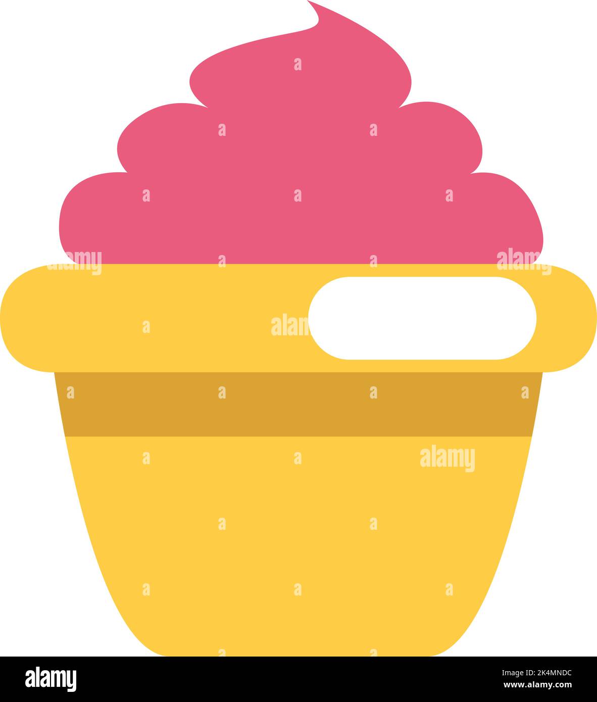 Party cupcake, illustration, vector on a white background Stock Vector ...