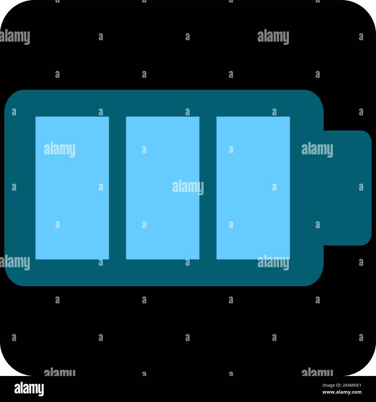 Phone battery charge, illustration, vector on a white background Stock ...