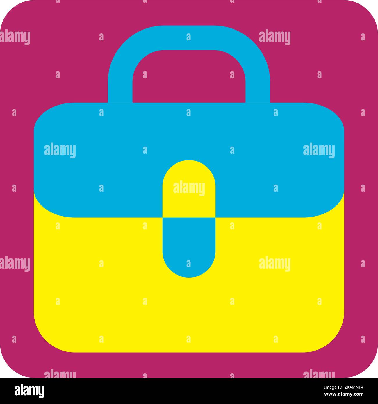 Employee bag, illustration, vector on a white background Stock Vector ...