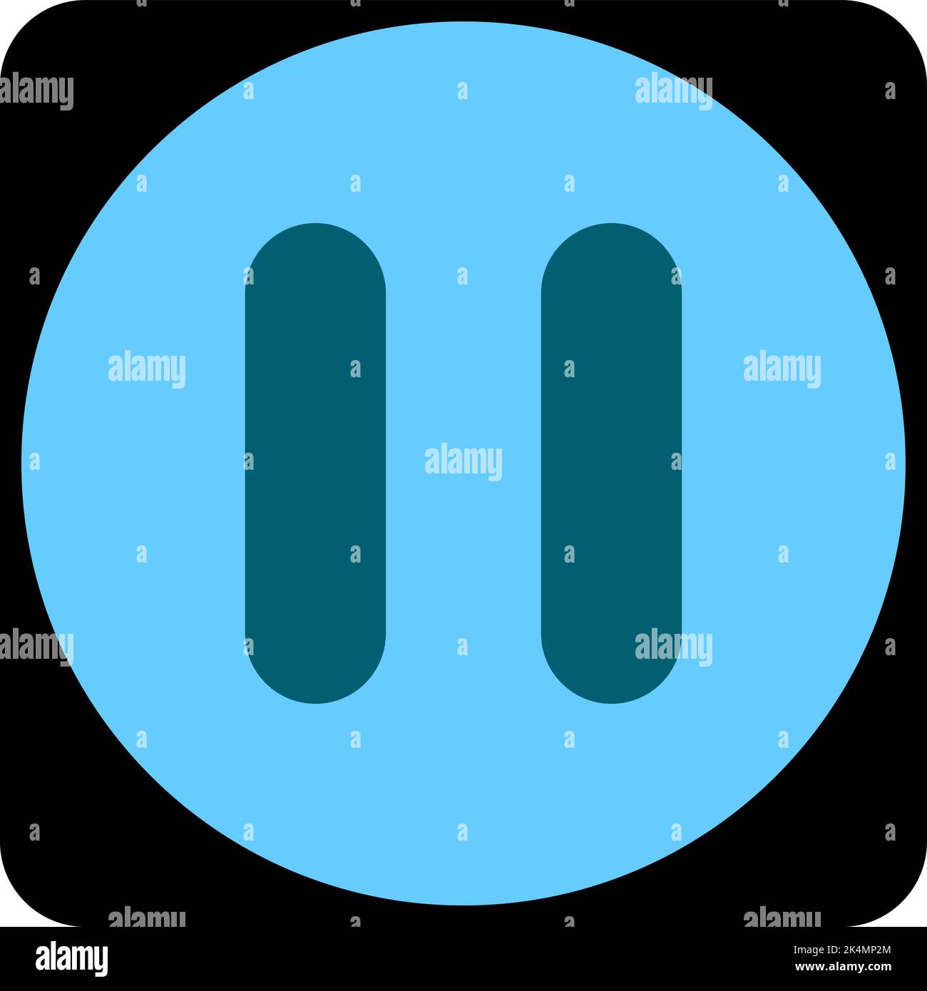 Phone call on pause, illustration, vector on a white background Stock ...