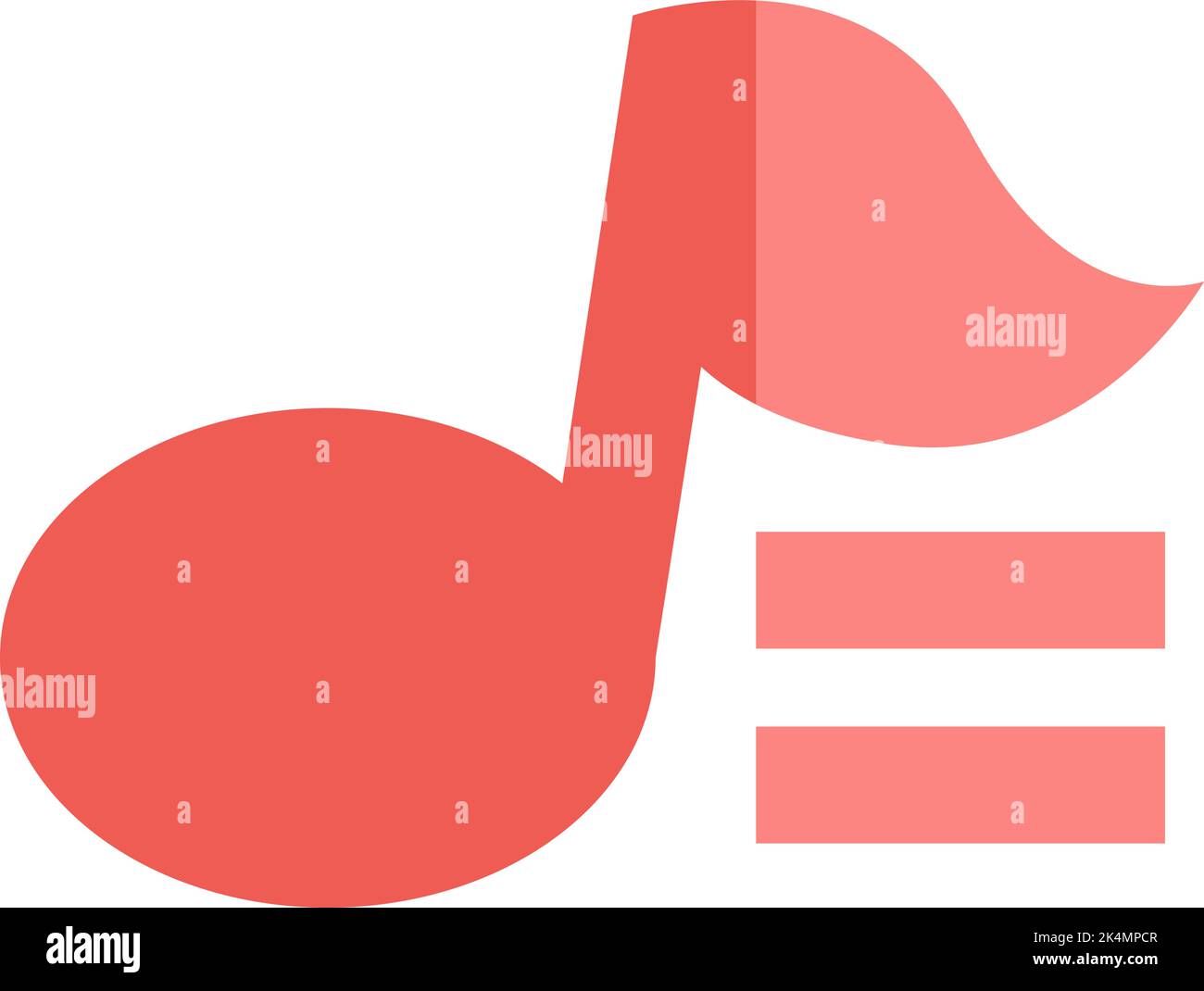 Music playlist, illustration, vector on a white background Stock Vector ...
