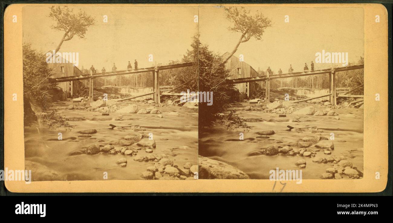 Bridge and Mill. Additional title: Stereographic views in Waterville, N ...