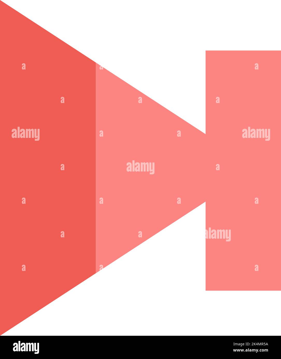 Forward button, illustration, vector on a white background Stock Vector ...