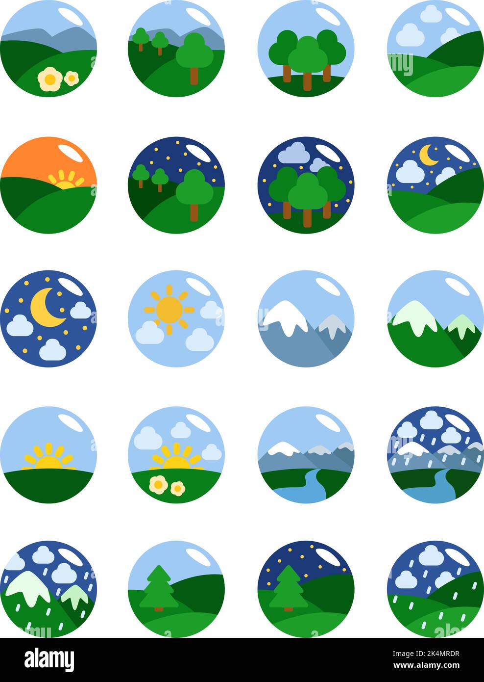 Beautiful autumn scene on Stock Vector Images - Alamy