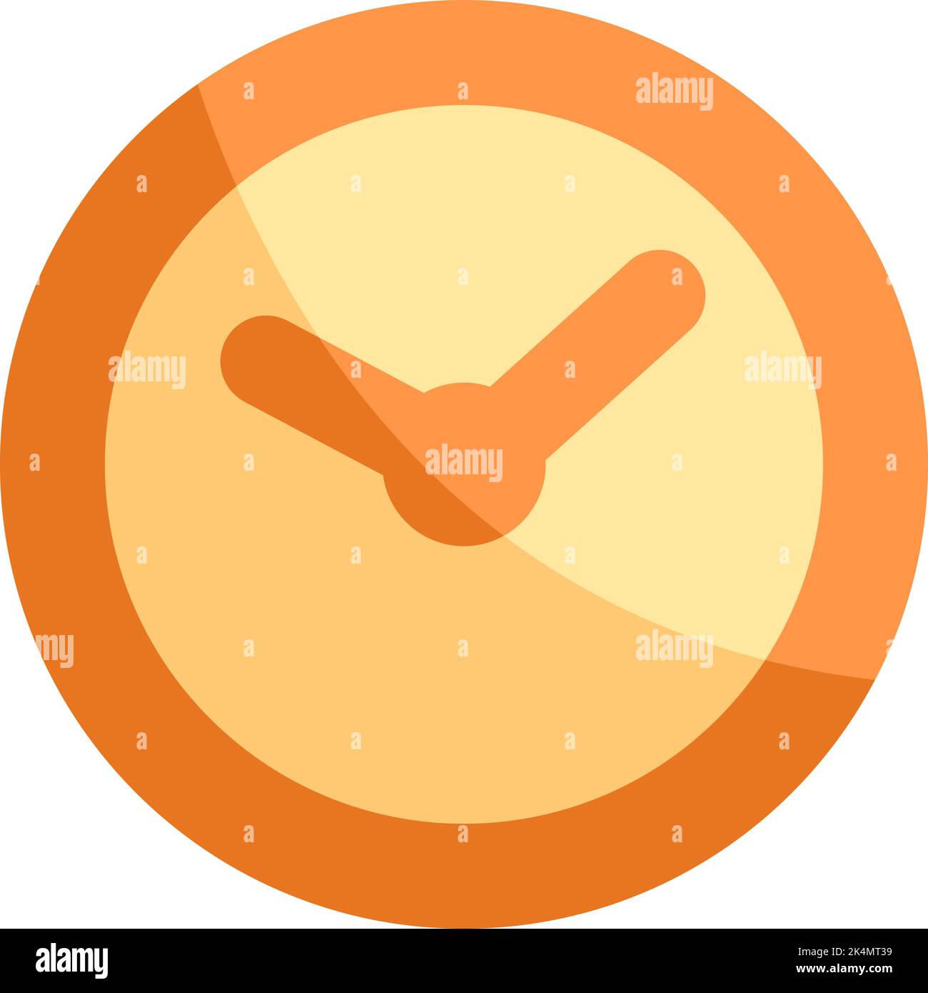 Office clock, illustration, vector on a white background Stock Vector ...